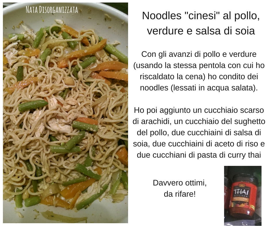 Cucinare piano...cucinare sano: Spaghetti cinesi con pollo e verdure