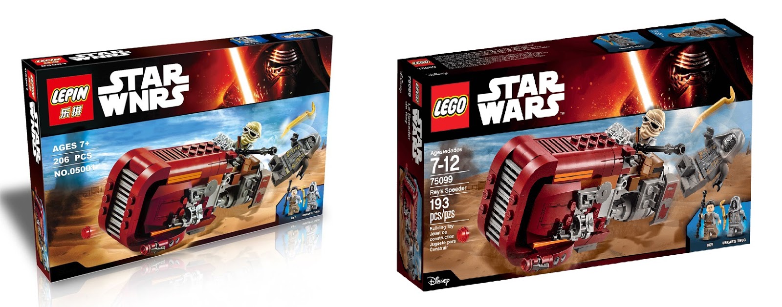 PCComponenteh: Comparación LEGO vs LEPIN