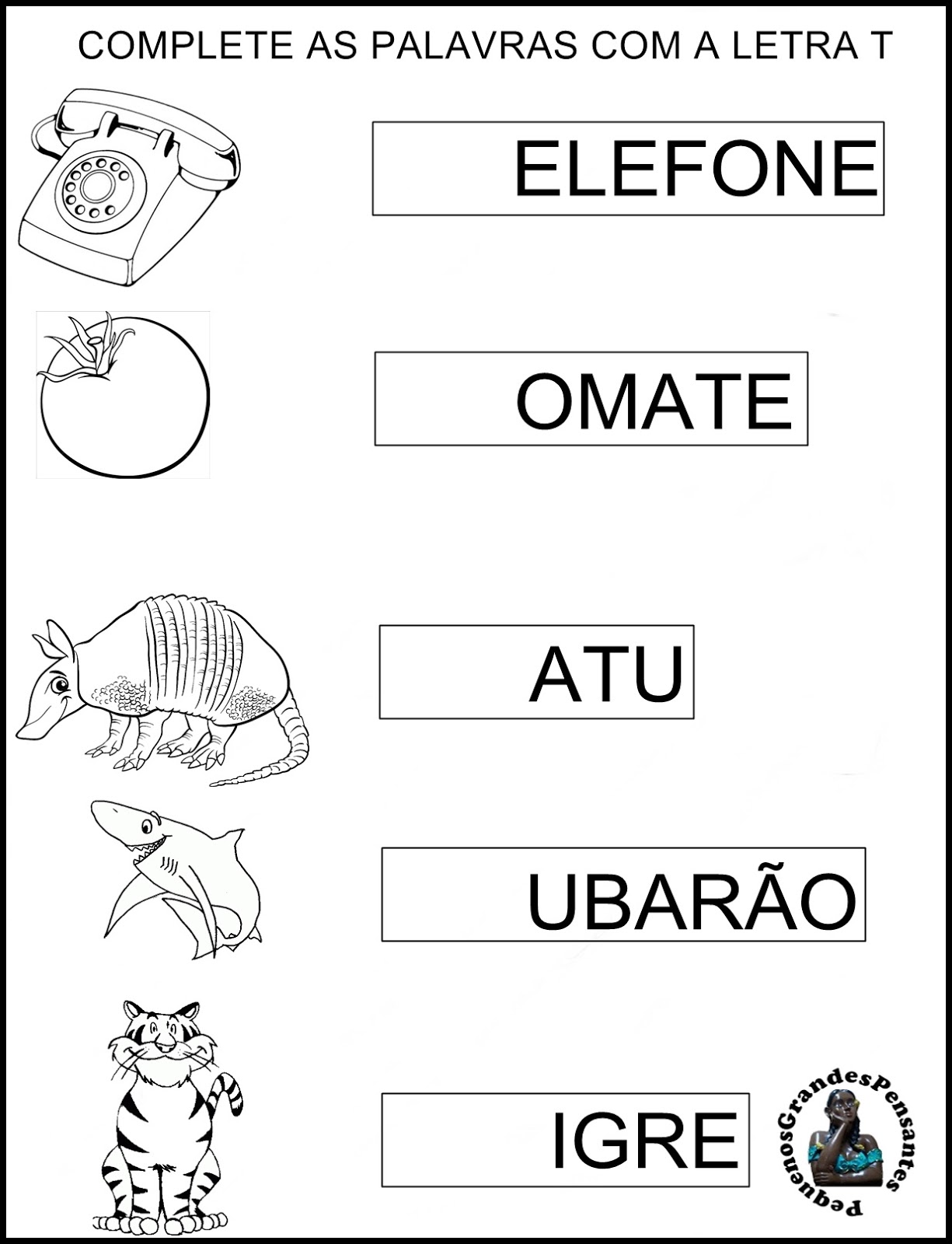 Atividade Da Letra T Para Educação Infantil - RETOEDU