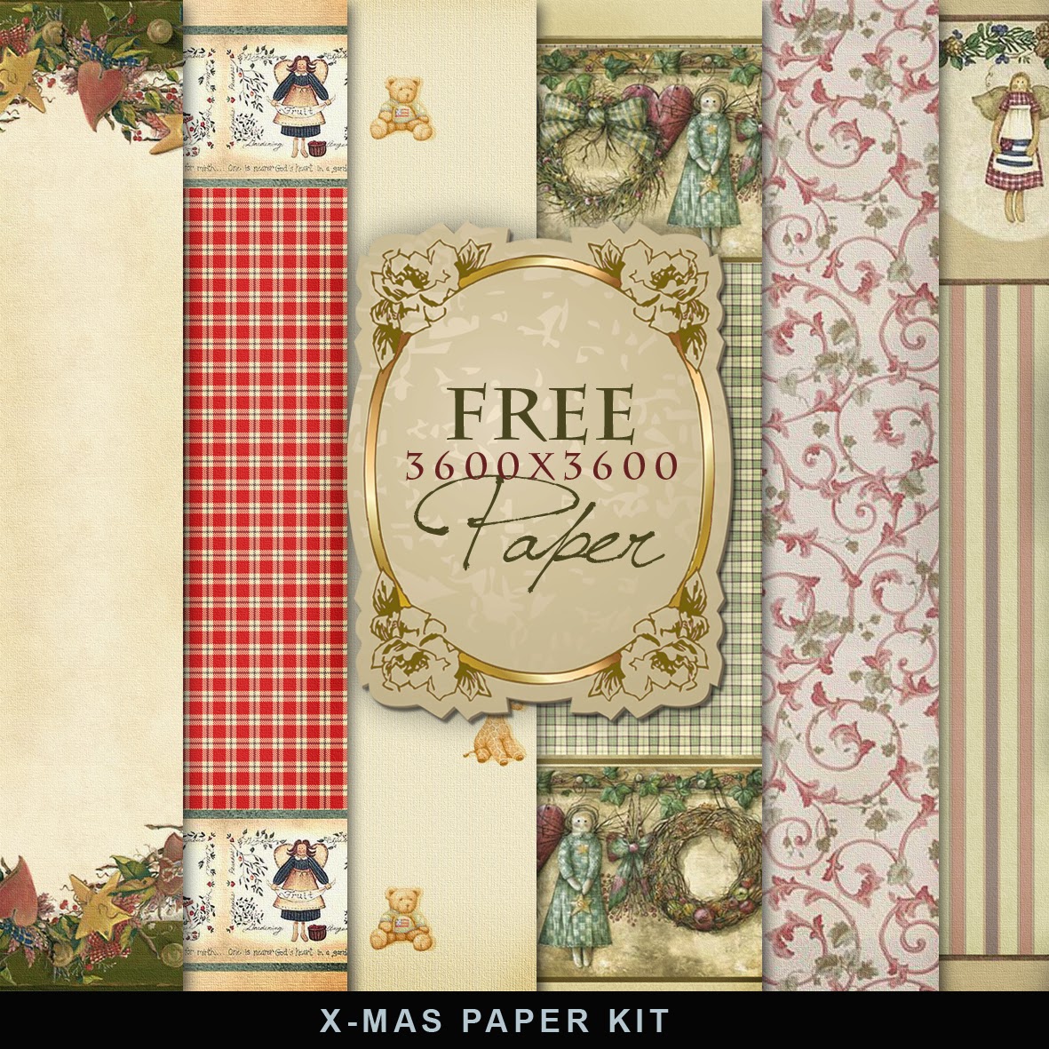 Freebies X-Mas Paper Kit:Far Far Hill - Free database of digital ...