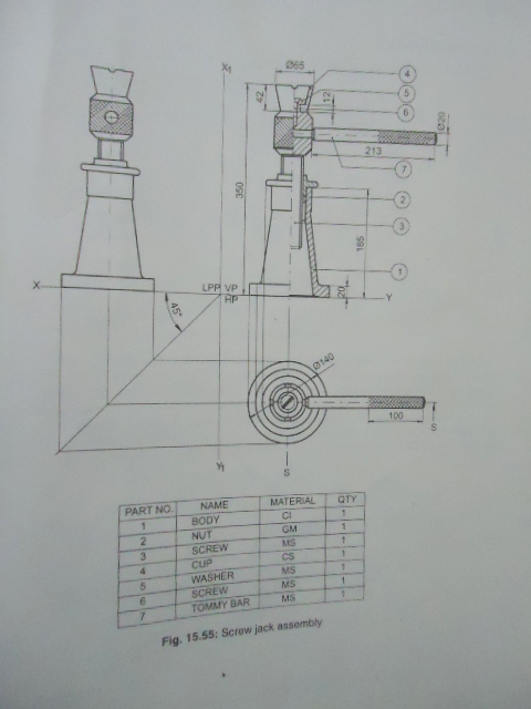 solid edge: Project-1/ Screw jack