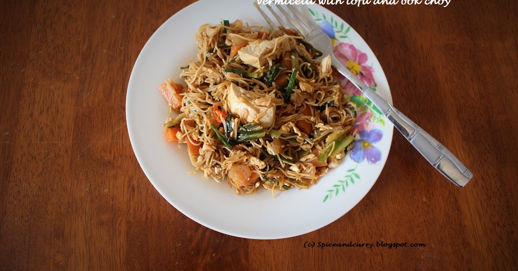 Spice and Curry: Singapore style Beehun/Bihun/Angel hair rice ...