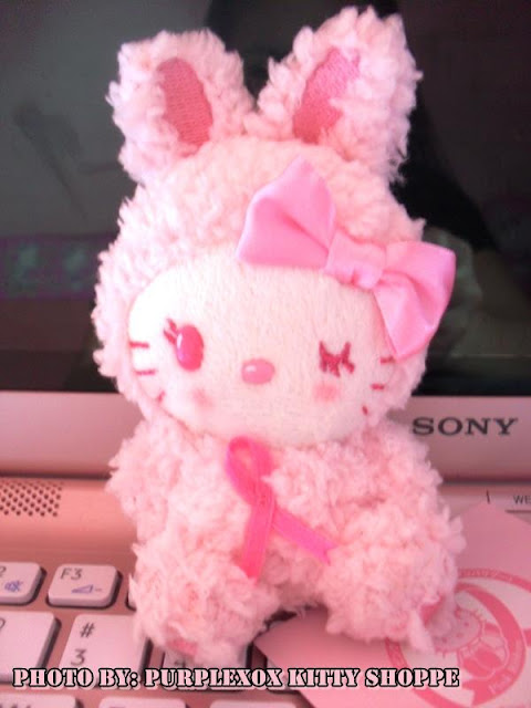 Hello Kitty Collectibles: Hello Kitty Cancer Awareness mascot