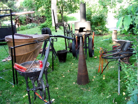 Persimmon Forge: Professional Blacksmithing: Restoring the Great Bellows