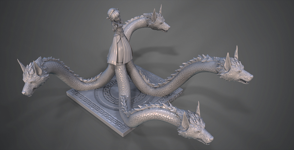 Smite - Scylla 3D Model for Printing | Static | 3D Printing Designs