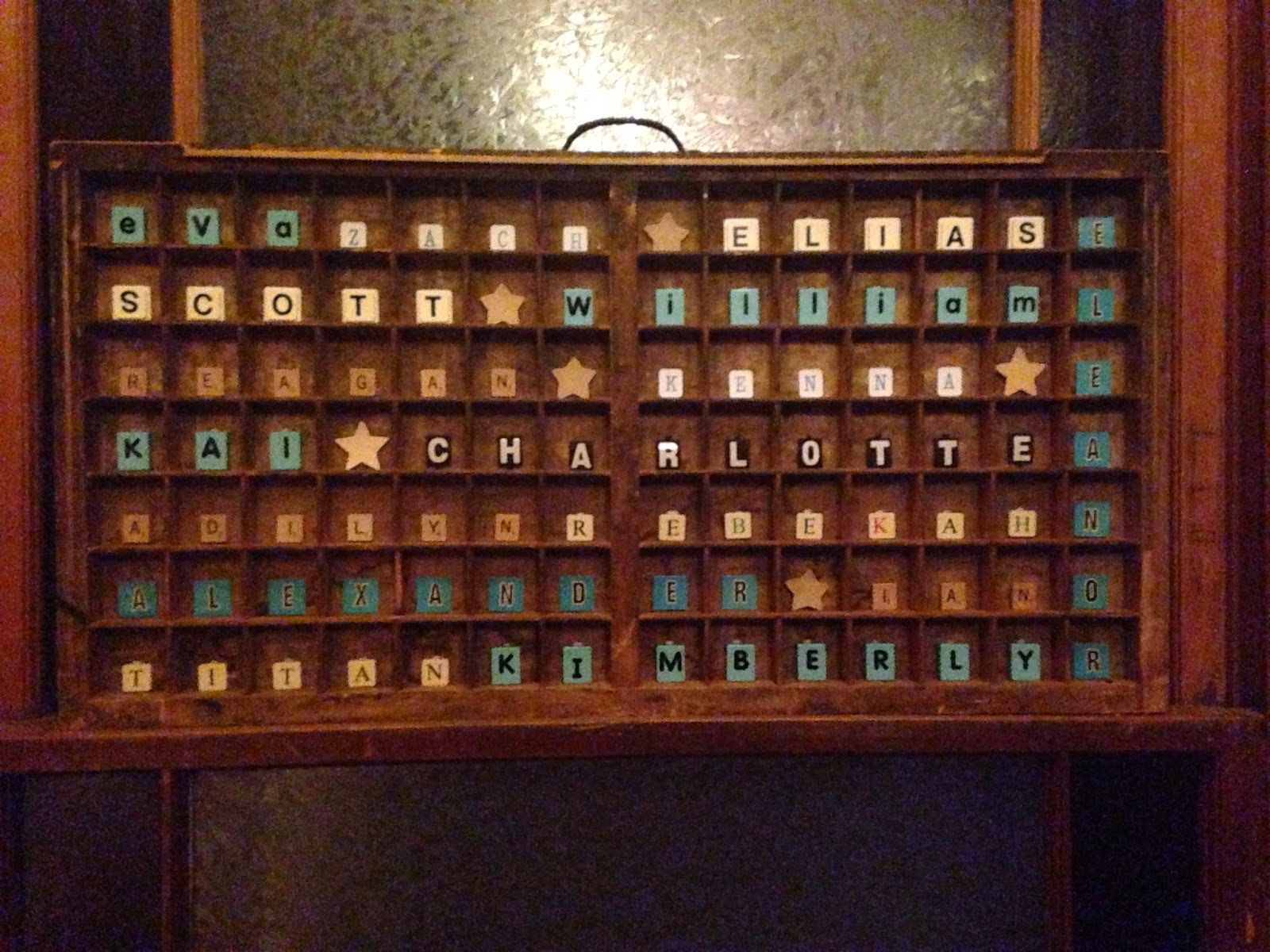 Pollyanna Reinvents: Type Tray and Grandkids Names