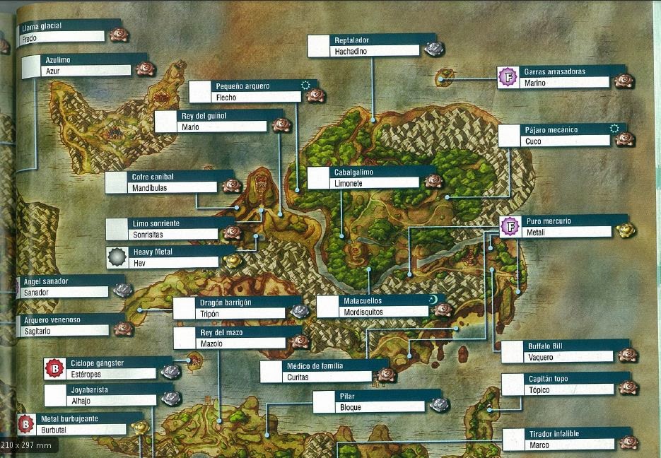 Guia de Dragon Quest VIII: Mapas