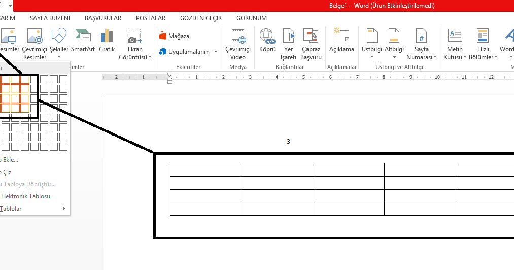 Teknoloji Karesi: Word Belgesinde Tablo Bölme Ve Birleştirme