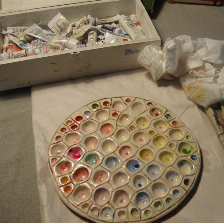 Kate McPhee Studio: homemade palette
