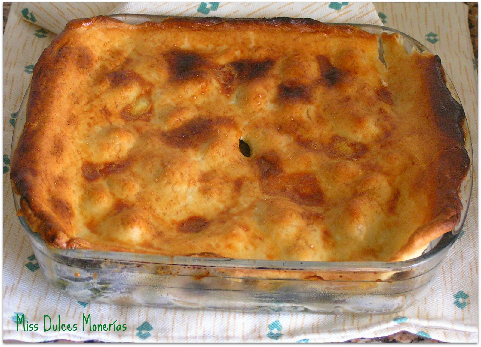 Sabores del Mundo: Pie sencillo de pollo, espinacas y champiñones