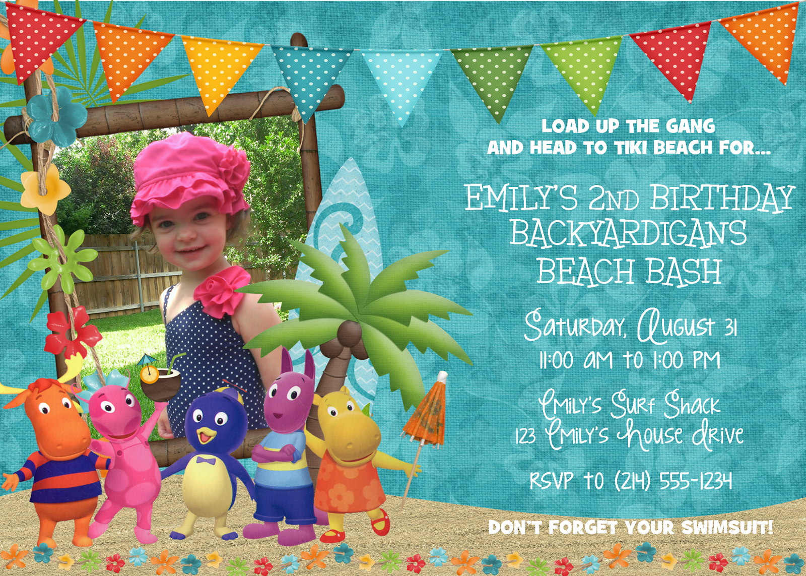 Show and Tell with the Takalas: Emily's Backyardigans Beach Bash