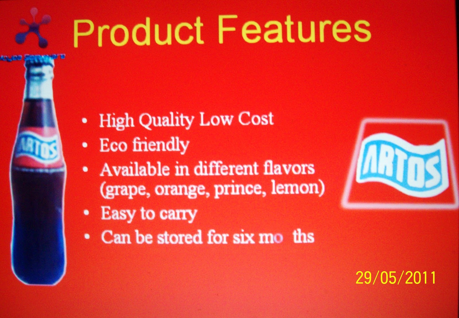 Dr.Anil - Marketing Musings: ARTOS slugs it out with the cola giants ...