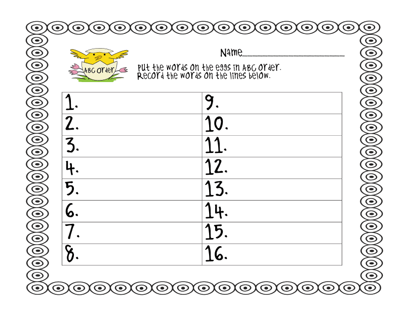 First Grade Funtastic: Chicks