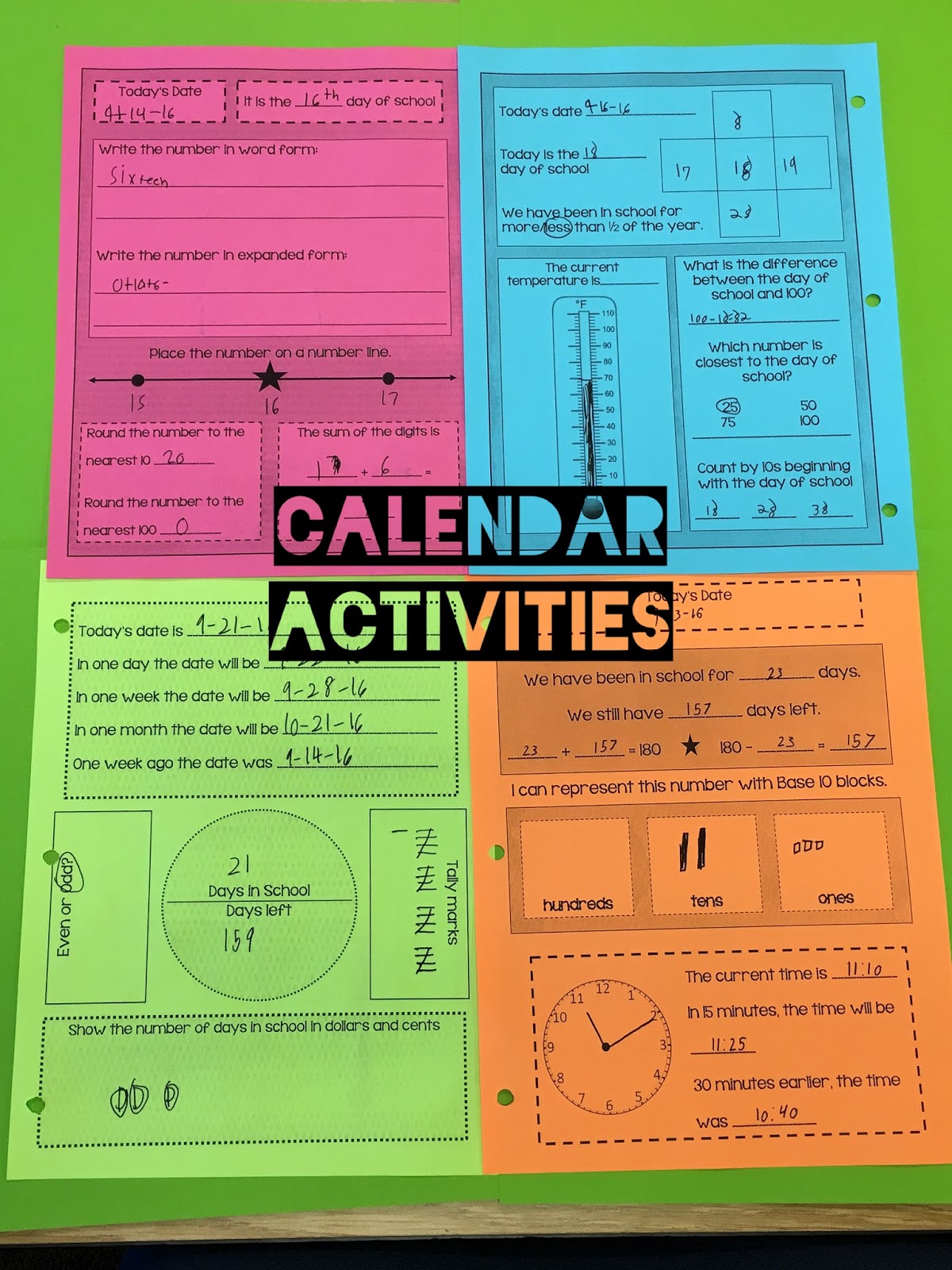 4Ever 3rd Grade: A Return to the Calendar