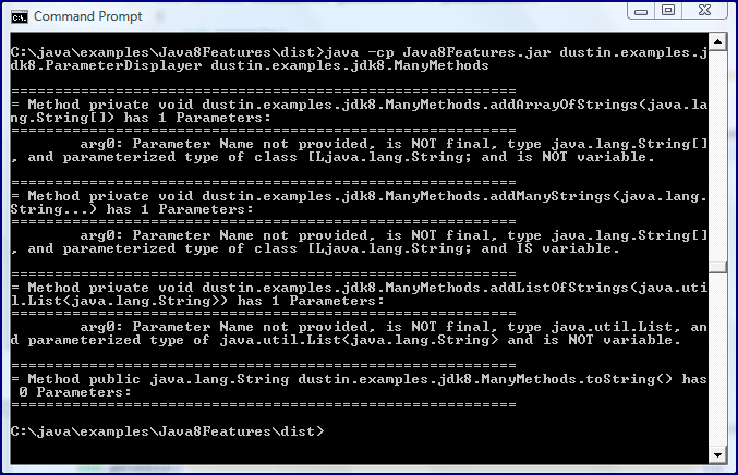 Inspired By Actual Events Constructor Method Parameters Metadata Available Via Reflection In Jdk 8