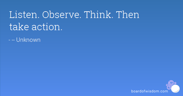 Listening & Observing | Tanjong's Blog