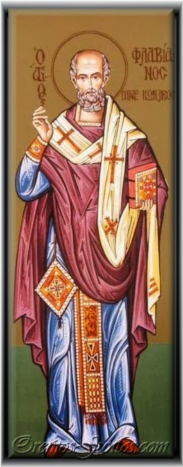 Vidas Santas: San Flaviano de Constantinopla, Patriarca Anacoreta Oriental