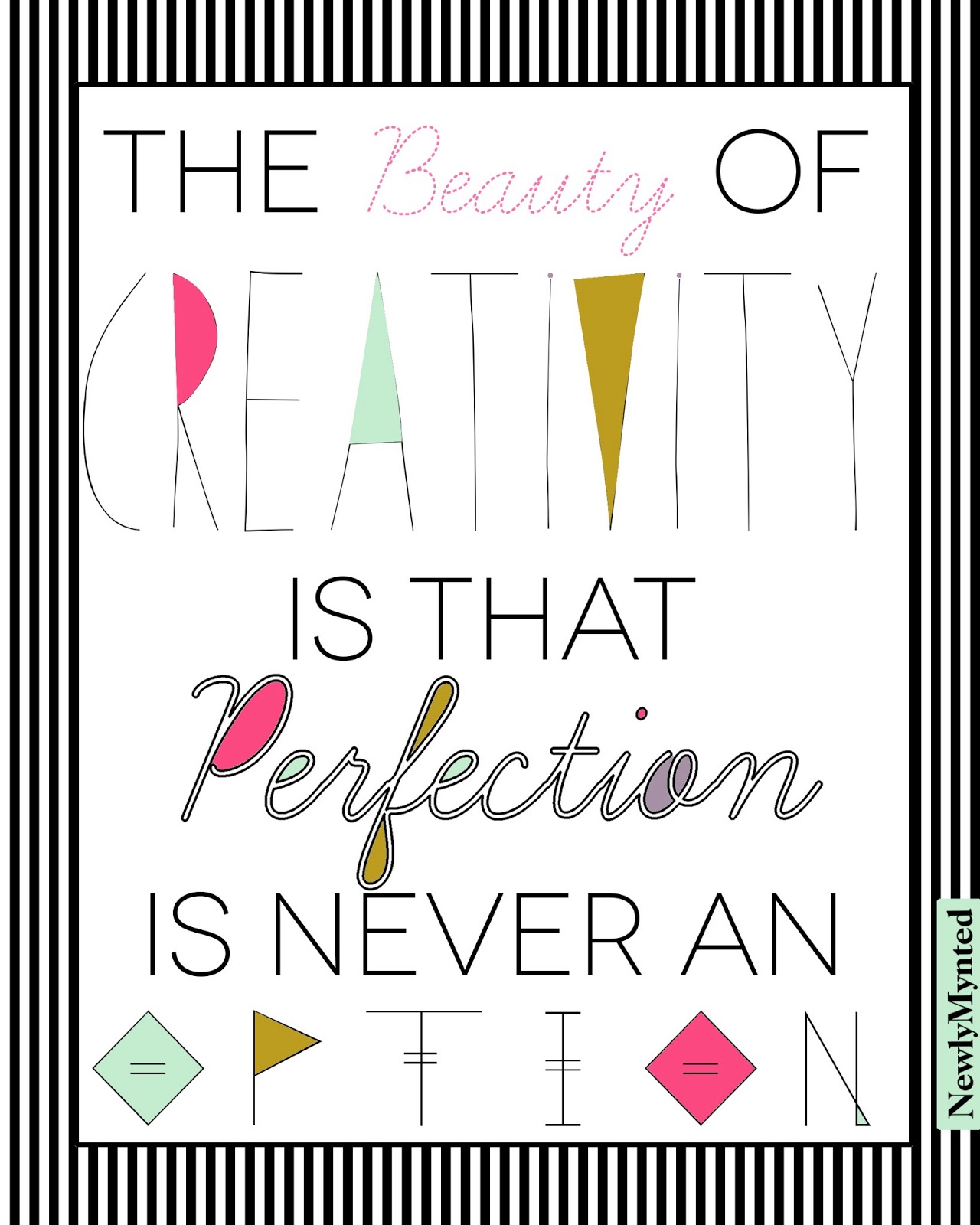 SM Editorial: Free Printable // The Beauty of Creativity