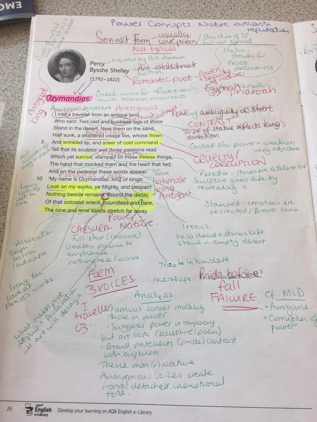 Year 10 and 11 Exam Help: Poetry revision