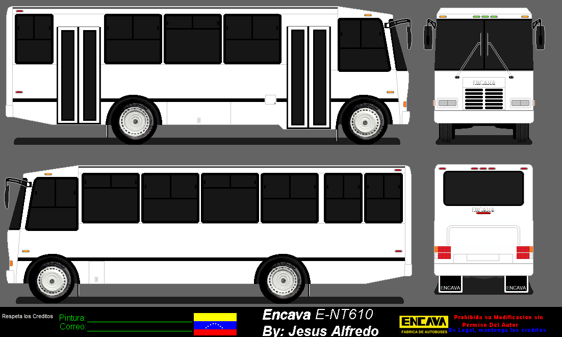 Diseños Autobuses Venezuela: Autobuses en Blanco