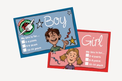 a little mummy magic: Operation Christmas Child