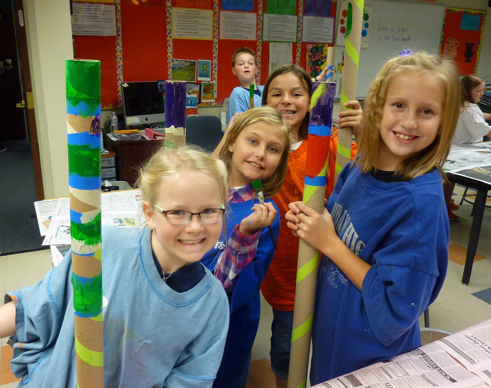 P. C. K. Art Room : Jousting Sticks for Castle Day