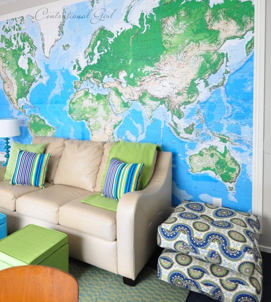 Lilyfield Life: World Map Mural Walls