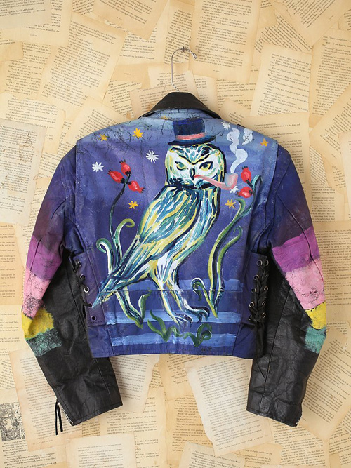 My Owl Barn: Vintage Hand-Painted Owl Jacket