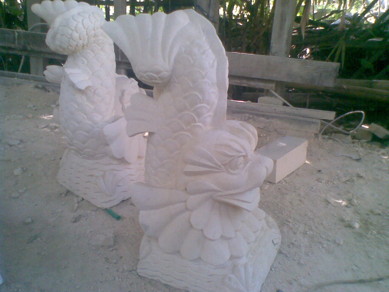 Ukiran Batu Paras Putih Bali Selalu Diminati Konsumen - Bali Mekar Sari