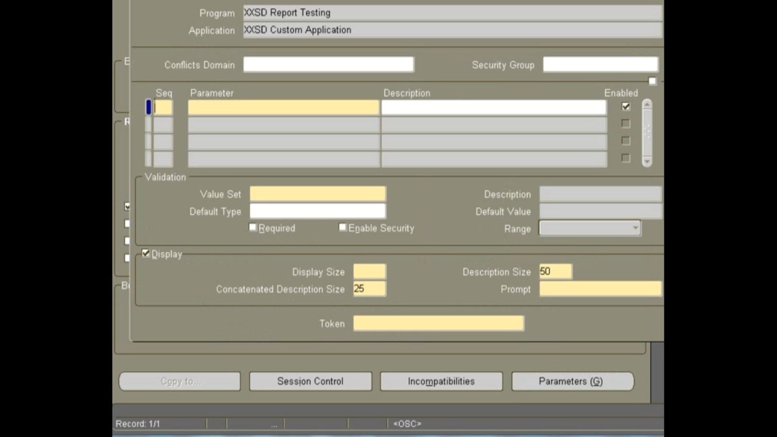 How to Register Report in Oracle