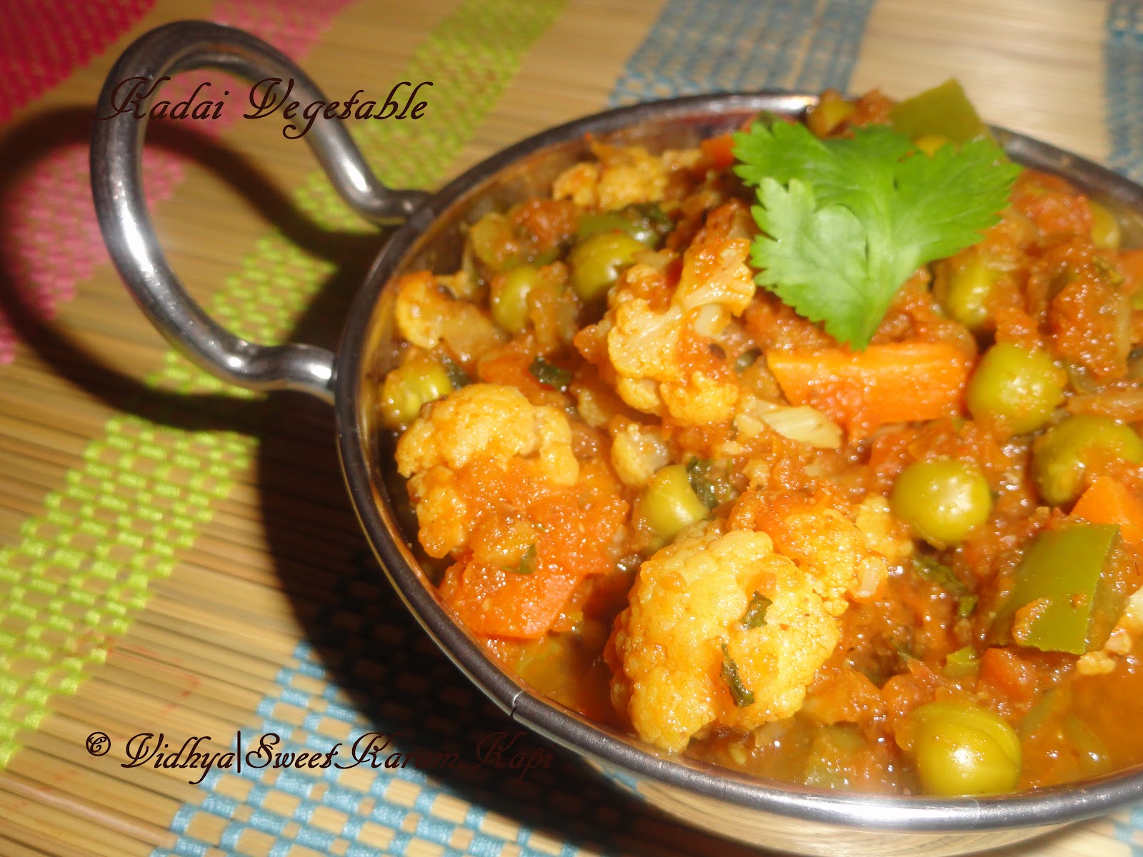 Sweet Karam Kapi :): Kadai Vegetable