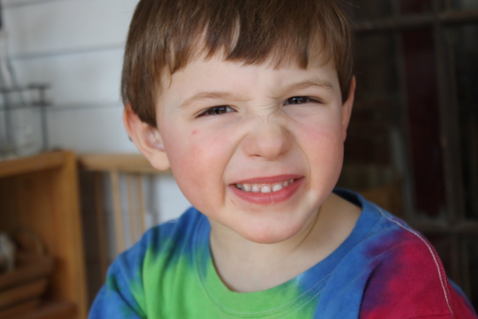 born imaginative.: He's Five and a HALF!