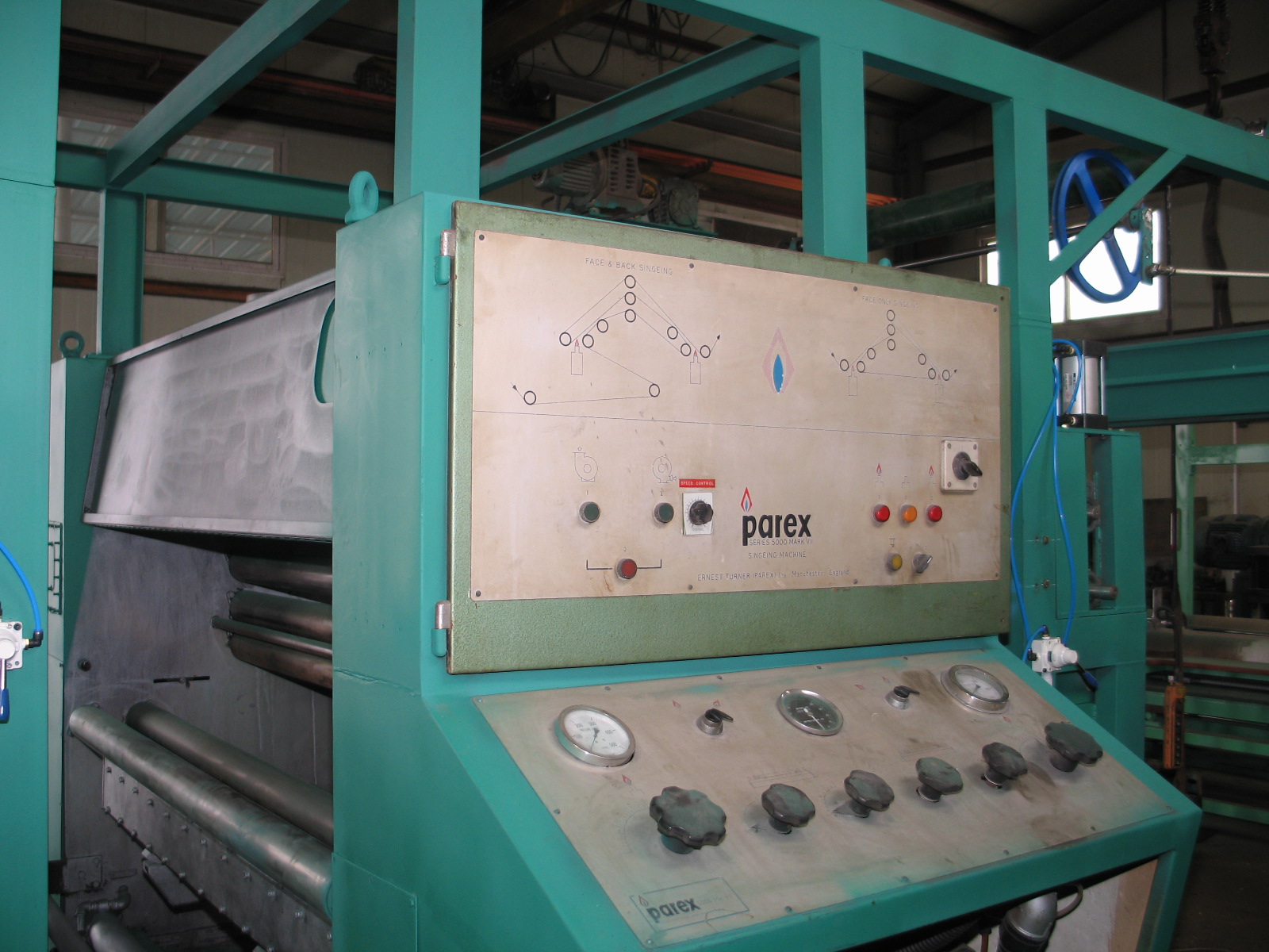 Used textile machines: GAS SINGEING MACHINES