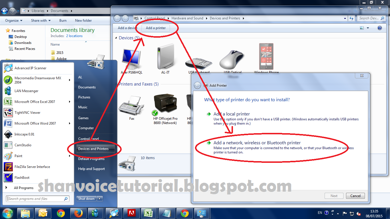 Tutorindo: Cara Mengkoneksikan Printer Lewat Jaringan