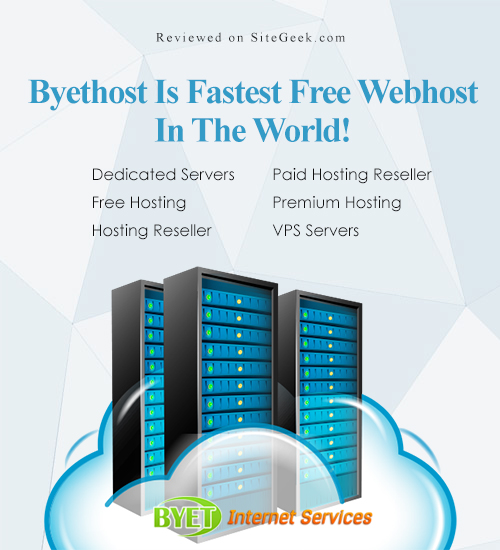 Toxic Engine: Byethost is Fastest Free Hosting Service in the World
