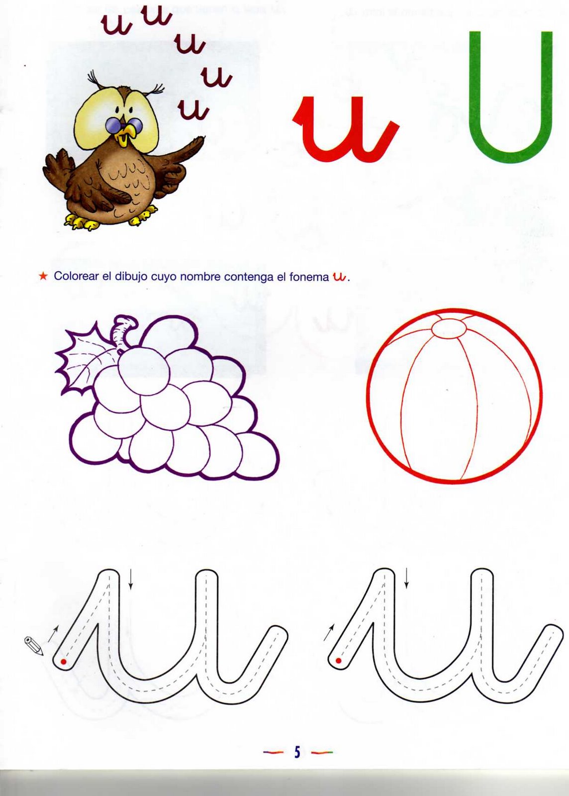 Reconocimiento de vocales.