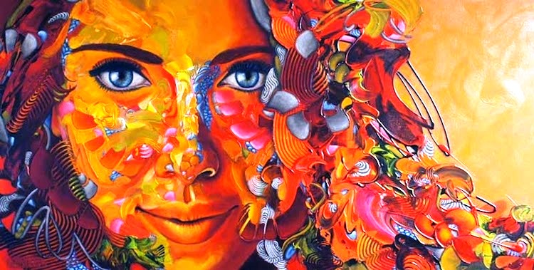 Pintura Moderna Y Fotografía Artística Nuevos Y Coloridos Retratos De