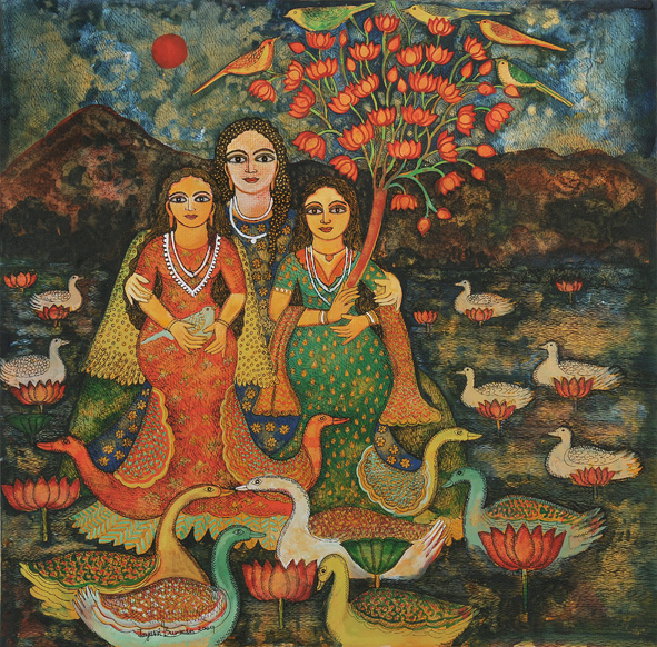 artviews: A Misplaced Universe [ Review - Jayashree Burman, Gallery Art ...