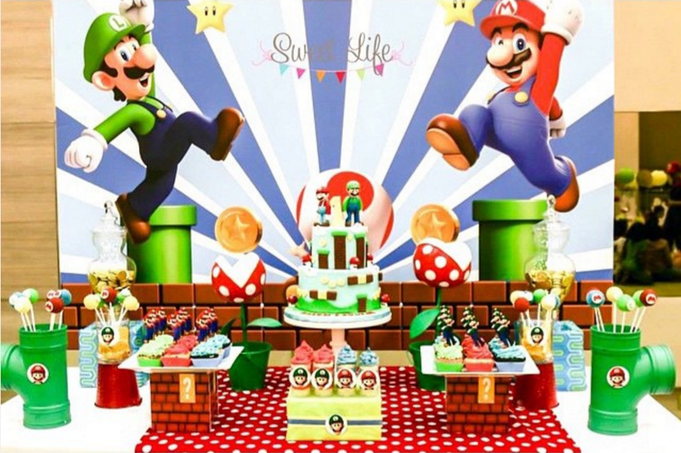 Fiesta temática de Super Mario Bros