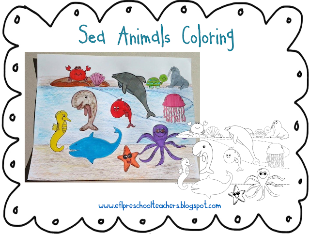ESL/EFL Preschool Teachers: Sea Animals- Ocean Theme for Preschool ELL