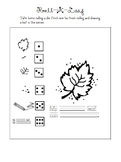 First Grade Fanatic!: Roll-a-Leaf