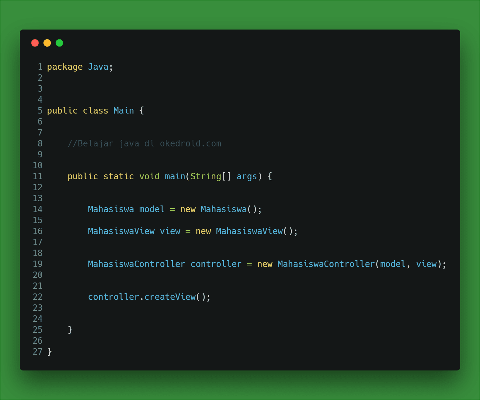 Belajar Memakai Mvc Pattern Di Jadwal Java - Java Media Kita