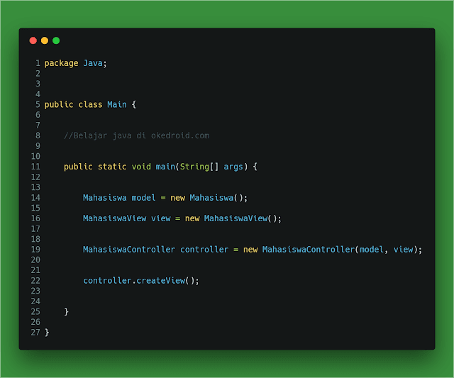Belajar Memakai Mvc Pattern Di Jadwal Java - Java Media Kita