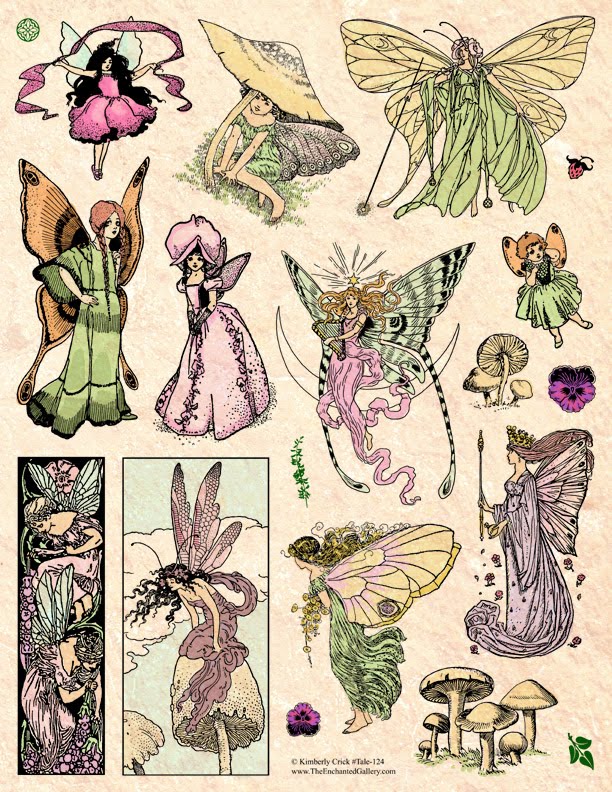 The Enchanted Gallery: Fairy Rubber Stamps