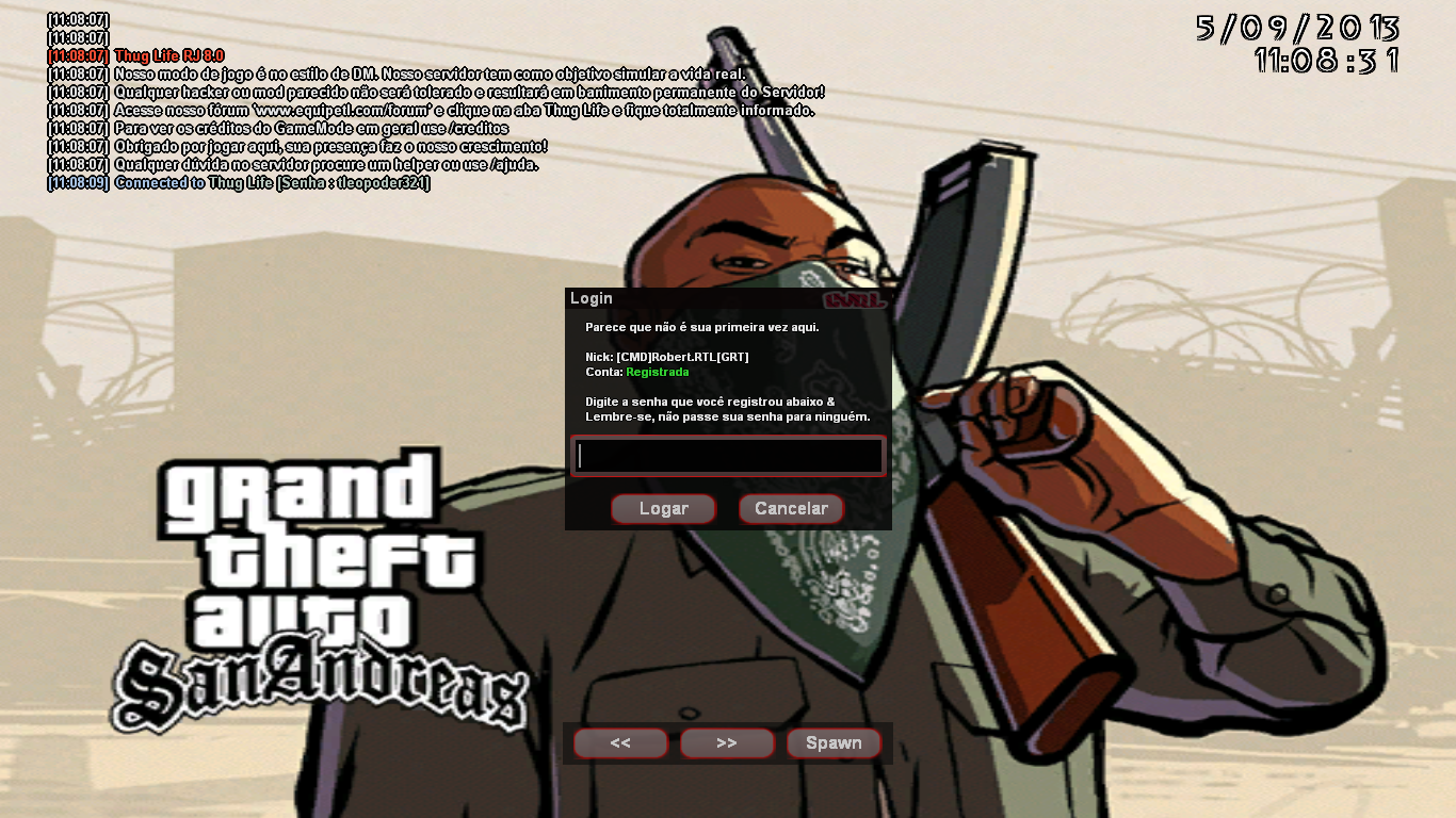 CMD - Thug Life: Menu da CMD Para samp By Robert (Sampgui)
