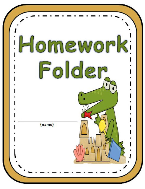 Beach Themed Elementary Daily Work Folder Covers - Fern Smith's ...