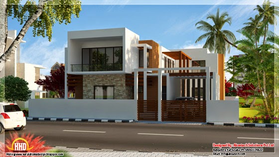 Modern Civil Work: modern house
