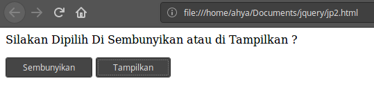 JQuery Tutorial Part 2 : Hide/Show and Fade on JQuery - CREATE-SCRIPT - ANGGA BLC TELKOM
