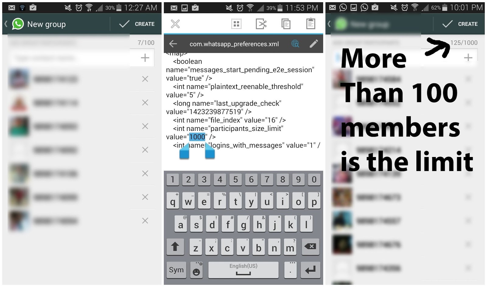 Grey : How to Add 256 WhatsApp Group Members to WhatsApp Group.