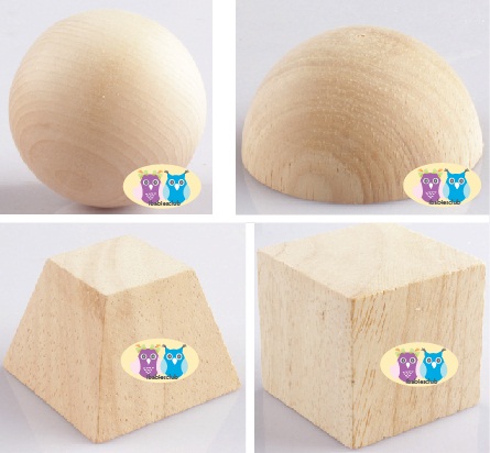 ibabiesclub: TM012 Montessori Wooden 3D Shapes Blocks 蒙氏几何立体积木组